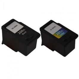 Canon PG-260 & CL-261 Ink Cartridge Value Pack. Includes Set PG-260XL ...