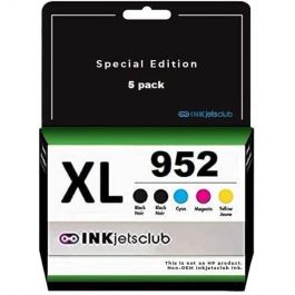5 Pack - HP 952XL High Yield Ink Cartridges. Includes 1 Black, 1 Cyan ...