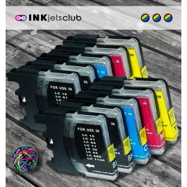Brother LC61 Ink Cartridges, Save 79% | 10 Pack | InkjetsClub
