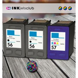 82% Off High-quality HP 56 & 57 Compatible Ink 3 Pack| InkjetsClub